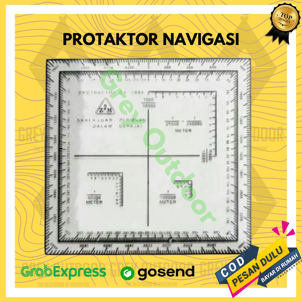 Jual Protaktor Navigasi - Penggaris Peta - Alat bantu navigasi | Shopee ...