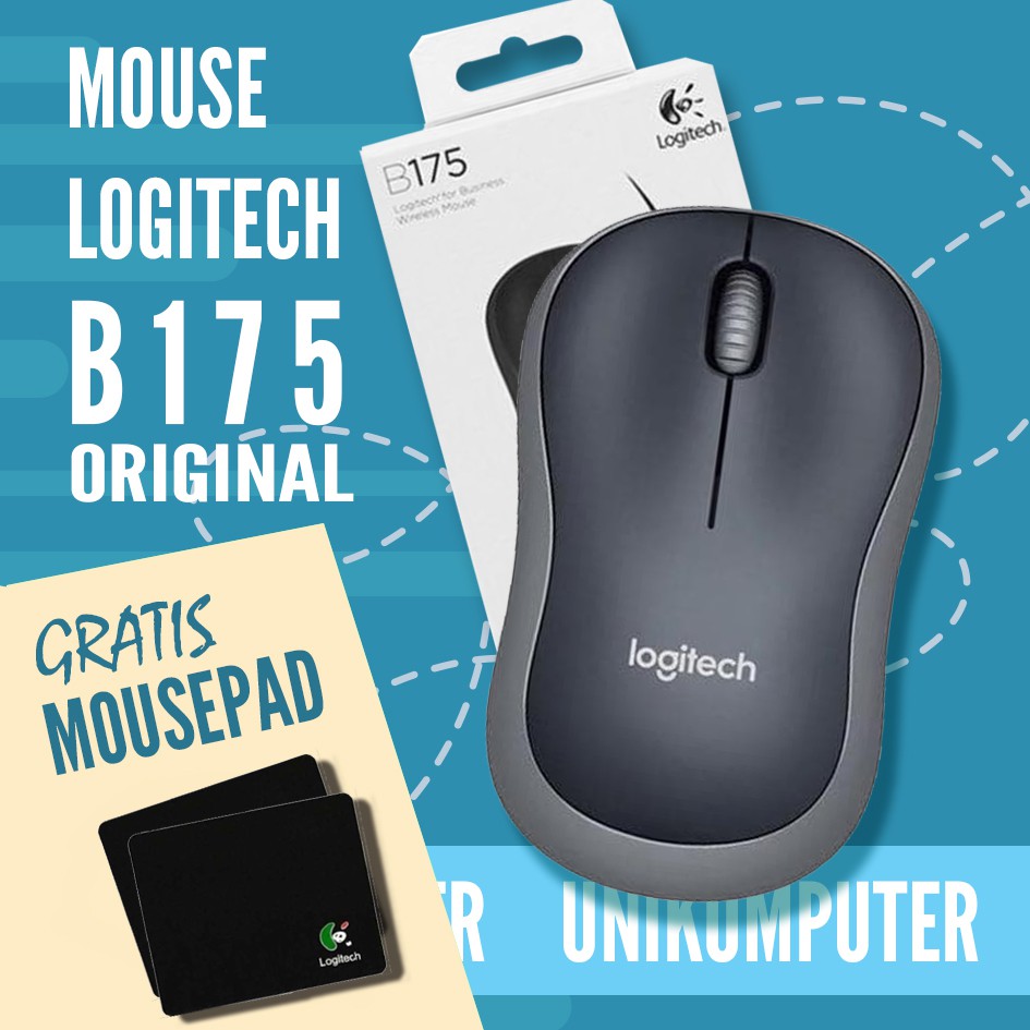 Jual Logitech B175 Wireless Mouse (100% ORIGINAL) PROMO!! | Shopee Indonesia