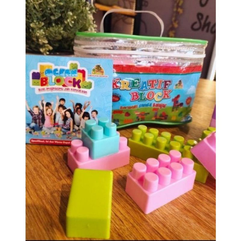 Jual Mainan Lego Blok Balok Ukuran Besar Kemasan Tas Isi 54 Pcs ...
