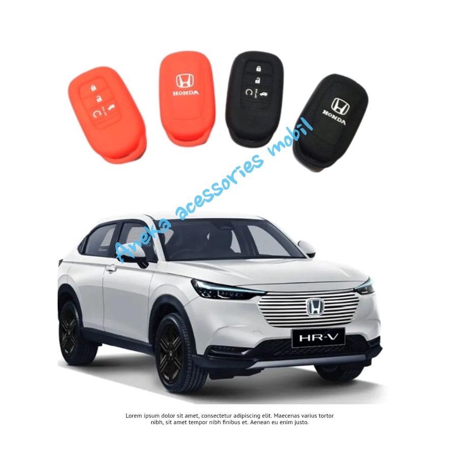Jual Silikon Kunci Remote Silicon Karet Honda HRV 2022 UP Hitam Merah ...