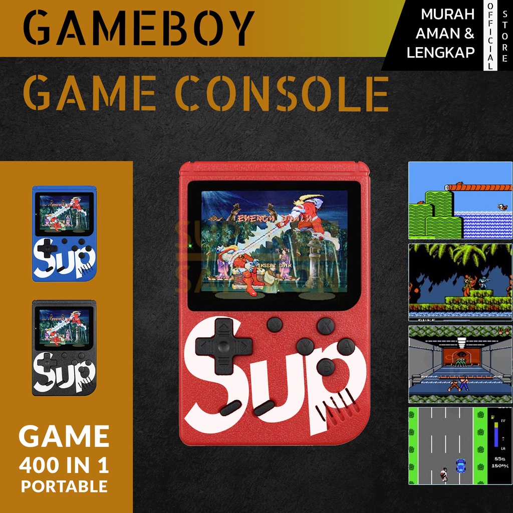 Jual Mainan Gameboy Mini Retro Game Box Portable SUP 400in1 Original ...