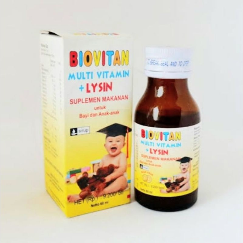 Jual biovitan syrup syr sirup multivitamin anak bayi kids baby lysin ...