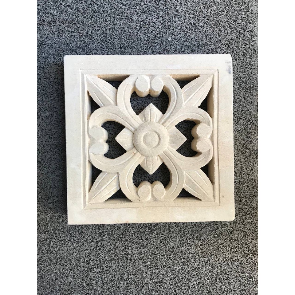 Jual Batu Alam Roster Motif Bunga Ukuran 30 X 30 Cm | Shopee Indonesia