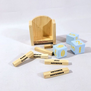 Jual Kalender Abadi Kayu - Mainan Edukasi Kayu Tanggalan Meja | Shopee ...