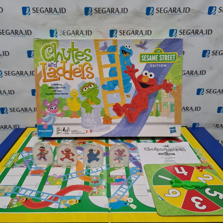 Jual Board Game - Chutes and Ladders 123 Sesame Street Edition by ...