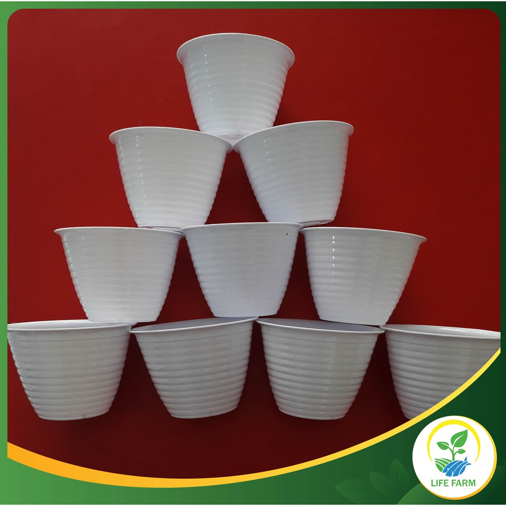 Jual Pot Guci 10 Pot Mini Warna Putih | Shopee Indonesia