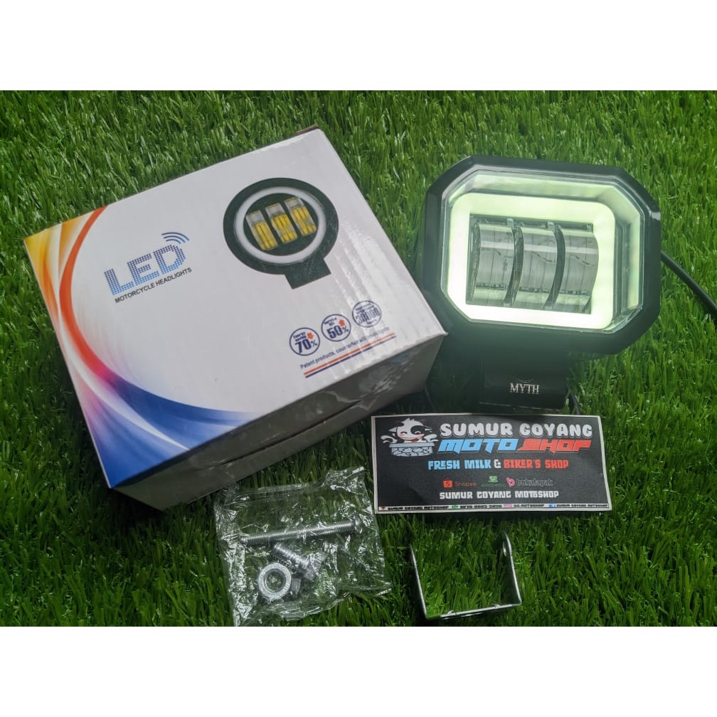 Jual LAMPU LED DAYMAKER MINI 3 LENSA KOTAK AE BIRU DAN PUTIH | Shopee ...