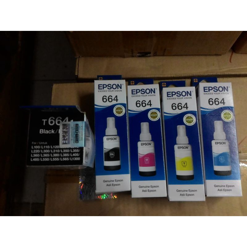 Jual Tinta Epson L100 - 664 Original | Shopee Indonesia