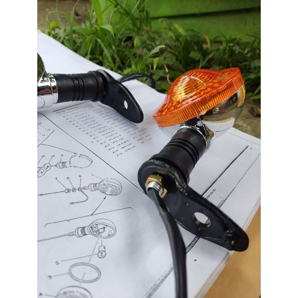 Jual Sein Yamaha DT100 Riting Lampu belakang DT 100 L R Kiri Kanan ...
