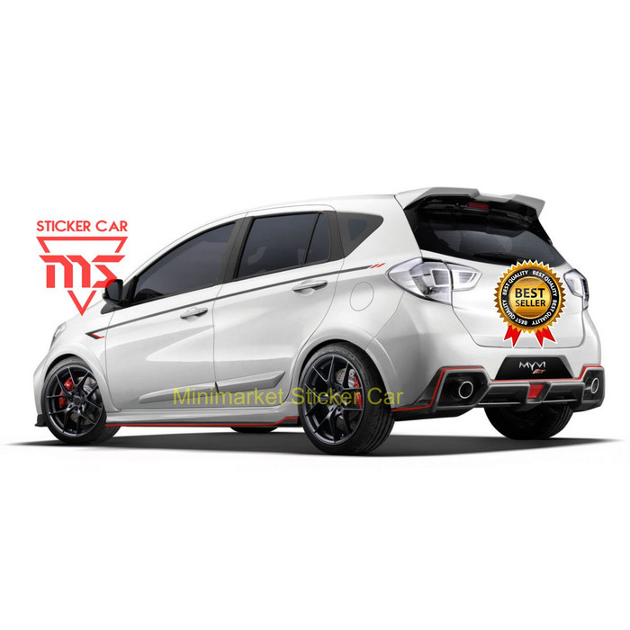 Jual stiker sticker cutting mobil ayla perodua axia sticker list ...