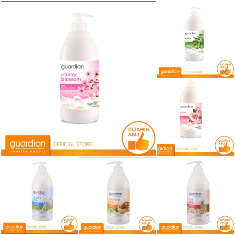 Jual Guardian Milk bath body wash 1L/Guardian Milk bath 1Liter/Guardian ...