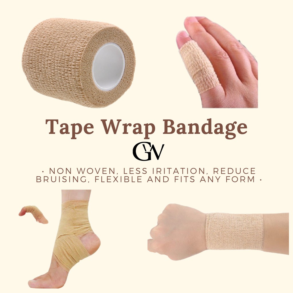 Jual Tape Wrap Bandage/Perban Bungkus Warna Cokelat Kulit | Shopee ...