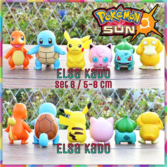 Jual ACTION FIGURE POKEMON PIKACHU SET ISI 6 MAINAN MINIATUR COLLECTION ...