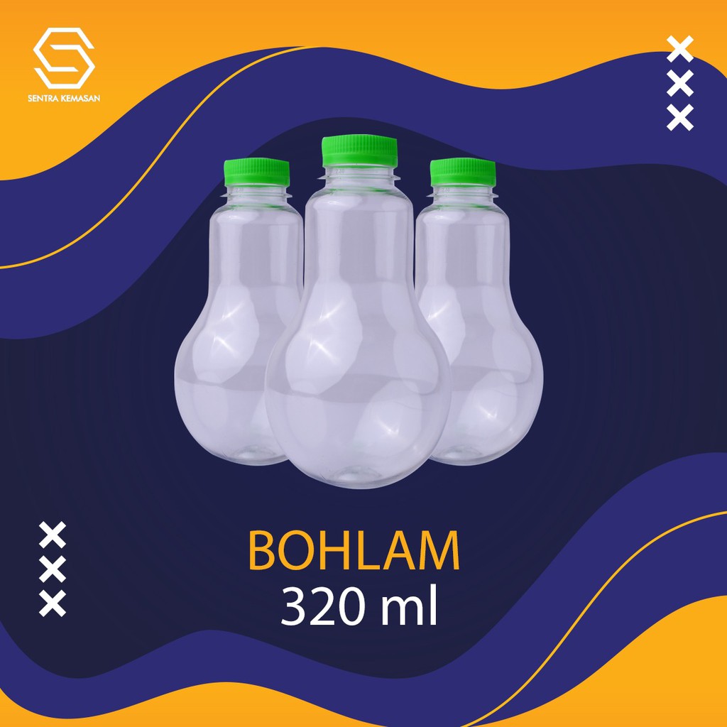 Jual Botol Plastik Bohlam 320ml | Shopee Indonesia