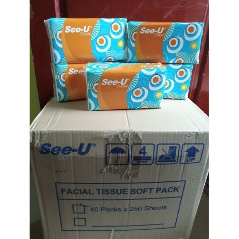 Jual Tissue See U 250 Sheet 2ply Grosir 1 Dus (isi 40 pcs) | Shopee Indonesia