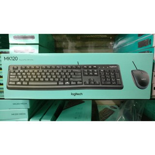 Jual Logitech Combo Paket Keyboard dan Mouse USB MK120 ORIGINAL RESMI | Shopee Indonesia