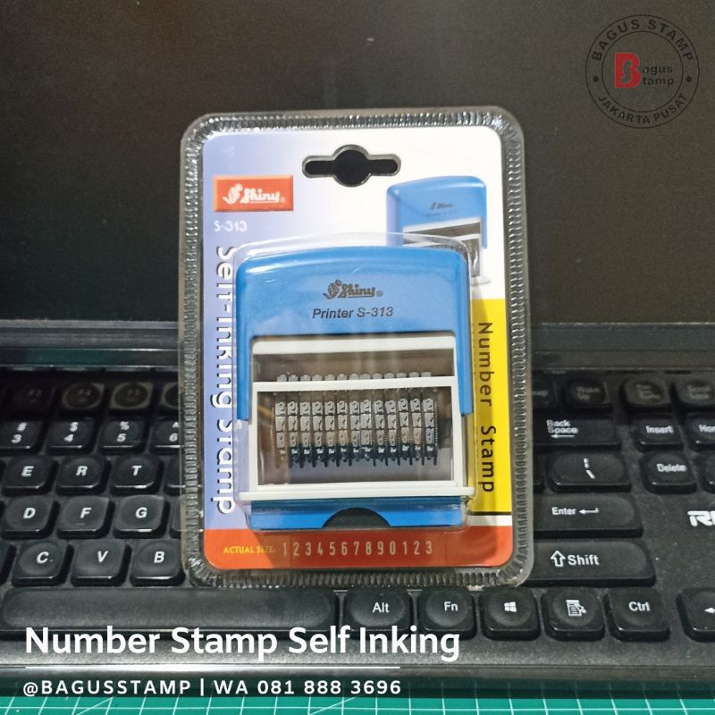 Jual Stempel Angka Shiny S313 S-313 S 313 ( Stempel 13 Digit / Angka 3 ...