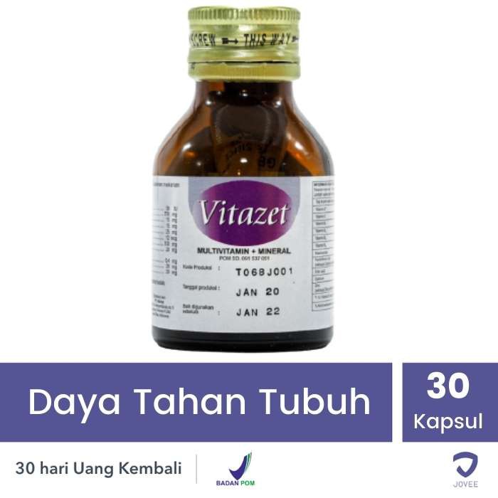 Jual INTERBAT VITAZET - MULTIVITAMIN DAYA TAHAN TUBUH - 30 KAPLET ...