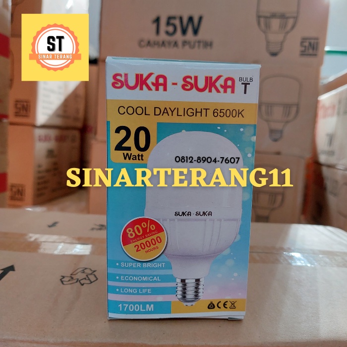 Jual LAMPU LED SUKA - SUKA 20 WATT, LAMPU SUKASUKA 20W, LED SUKASUKA MURAH | Shopee Indonesia