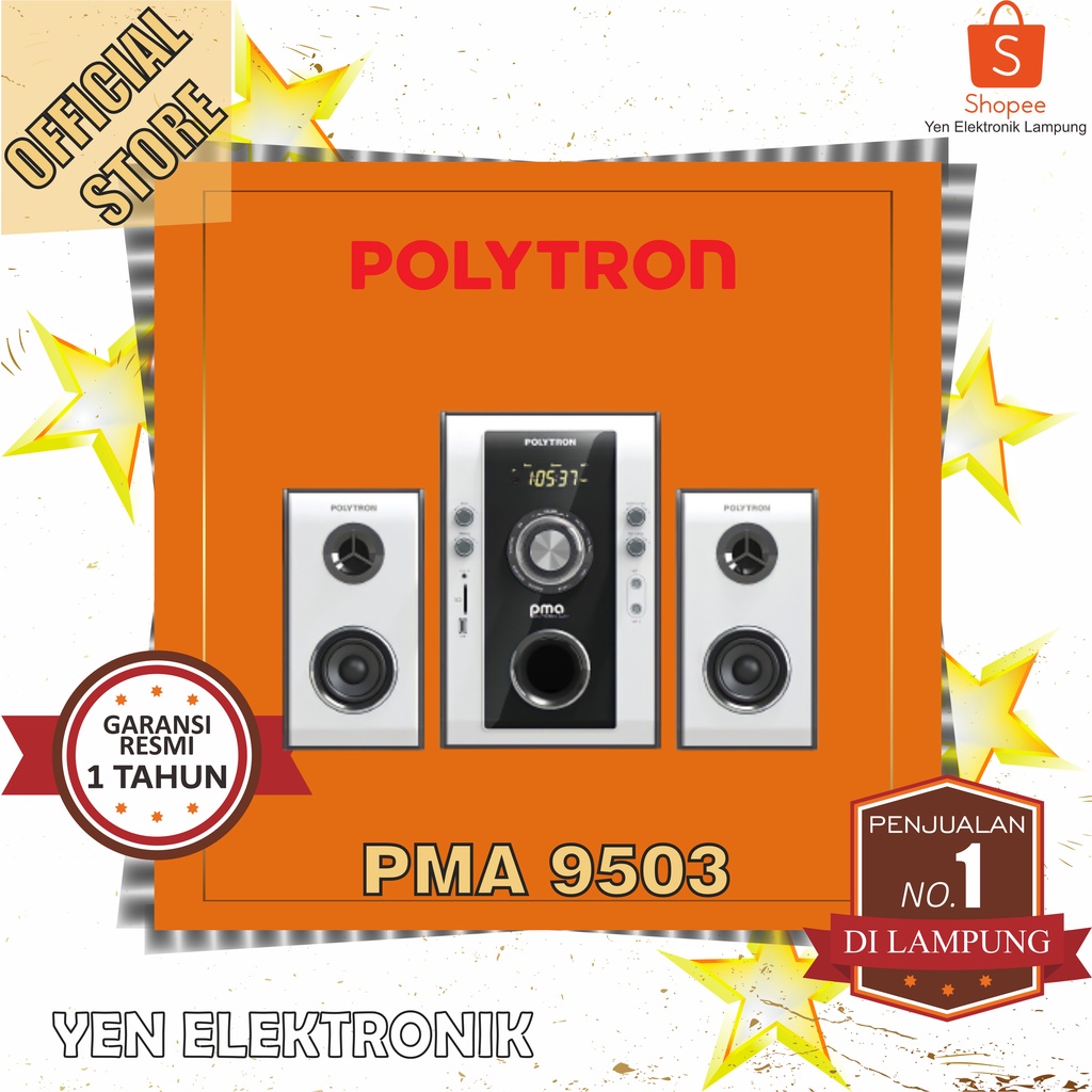 Jual Speaker Polytron PMA 9503 [Bluetooth / AUX / USB] Garansi Resmi Polytron 1 Tahun | Shopee ...