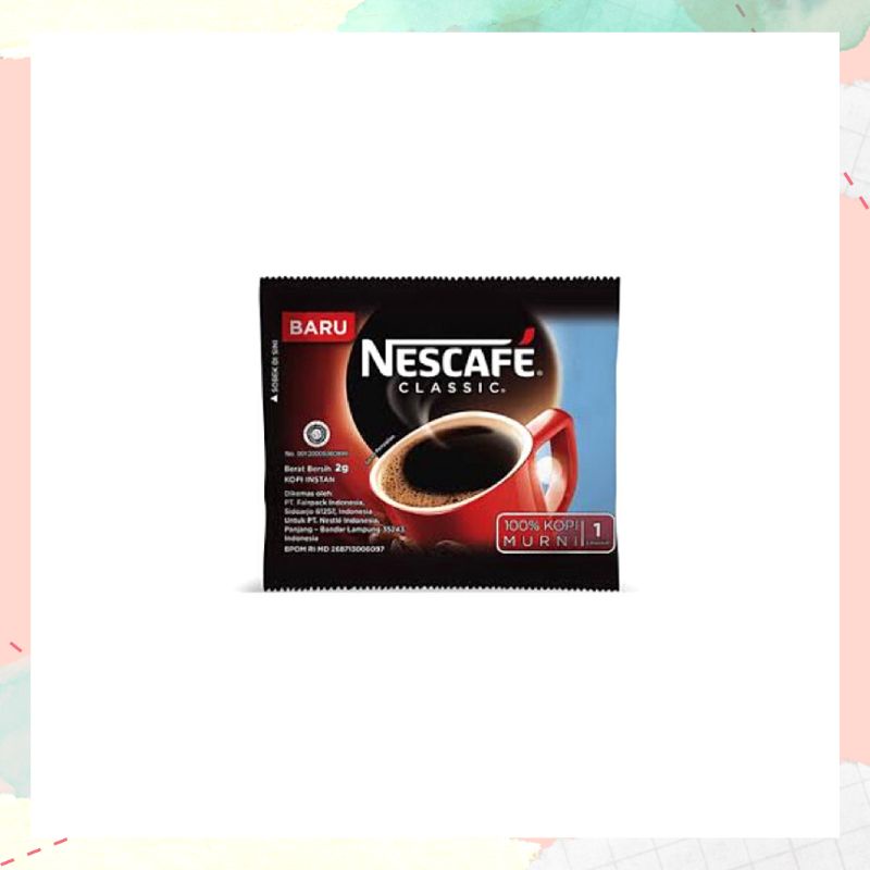 Jual Nescafe Classic Saset isi 10pcs / Kopi Hitam / Kopi Nescafe ...