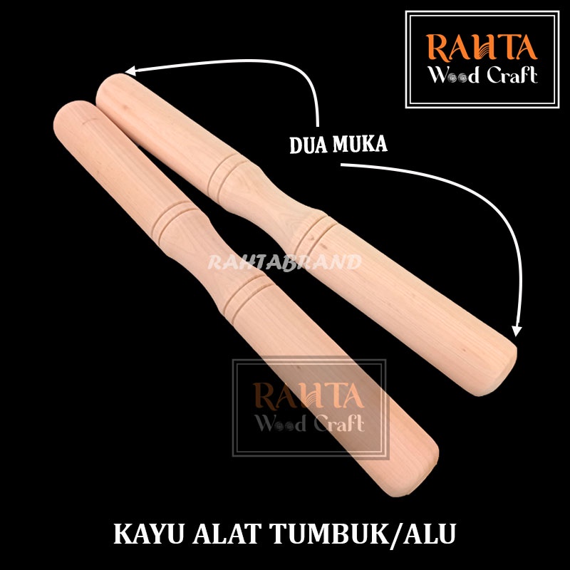Jual KT06-ALU DUA MUKA/Alu Panjang/halu serbaguna/Tumbukan kayu/Lesung ...