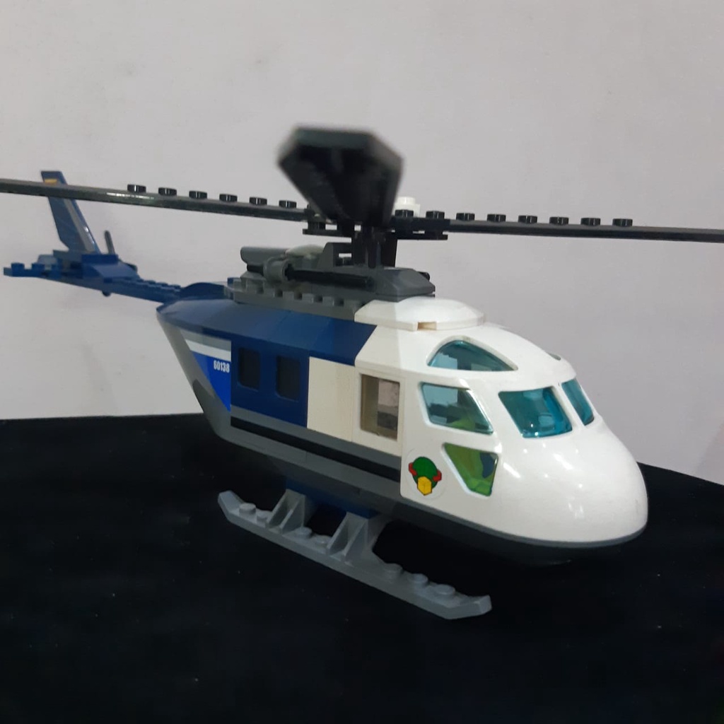 Jual Lego City MOC Helicopter Heli Chopper Putih Biru. ori original ...