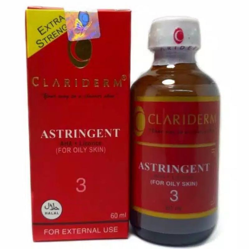 Jual CLARIDERM 60. ML ORIGINAL 100% ( FOR OULY SKIN ) | Shopee Indonesia