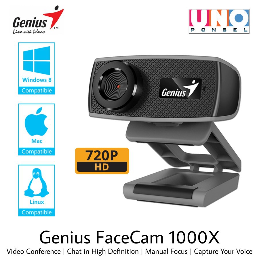 Jual Genius FaceCam 1000X HD Webcam 720p | Shopee Indonesia