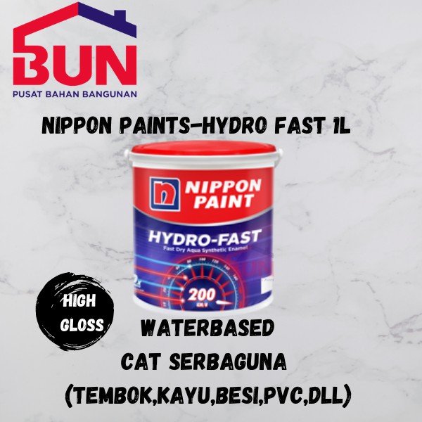 Jual NIPPON PAINT HYDROFAST 1L CAT SERBAGUNA BESI KAYU TEMBOK EKSTERIOR ...
