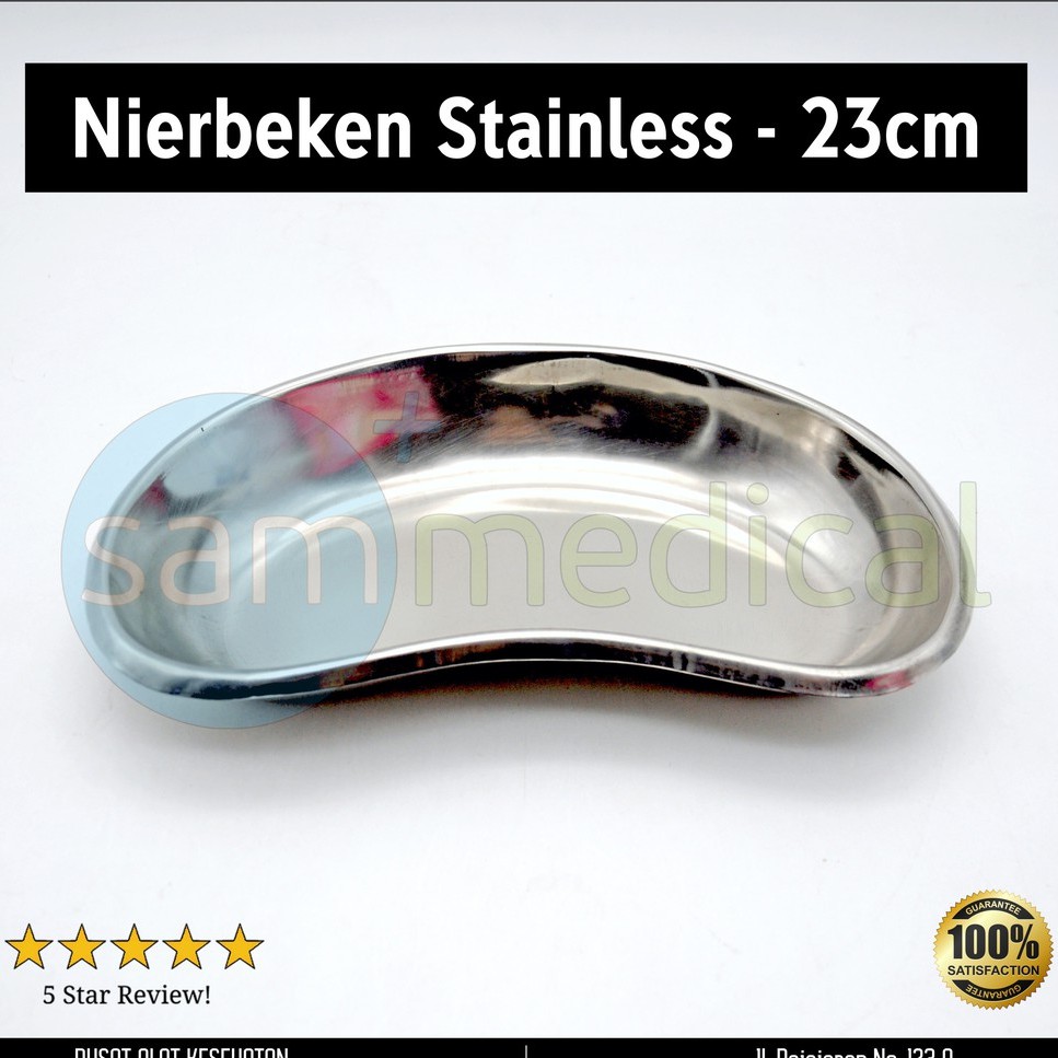 Jual Lokal Nierbeken Stainless / Waskom Bengkok / Tray - 23cm | Shopee ...