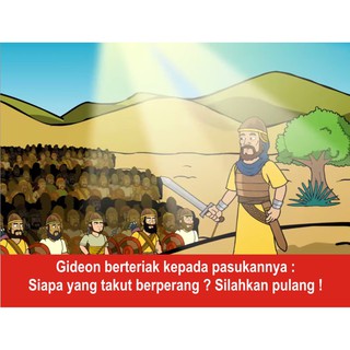 Jual TUHAN MENOLONG GIDEON - buku komik cerita alkitab anak Sekolah ...