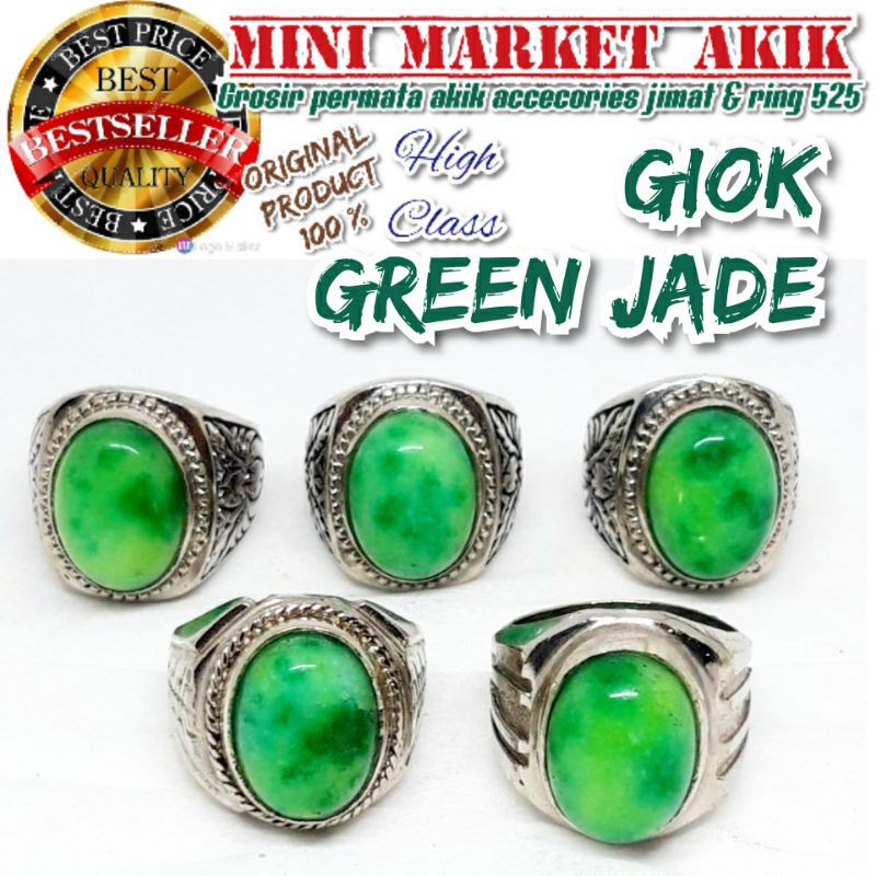 Jual Batu cincin akik giok burma giok china hijau murah | Shopee Indonesia
