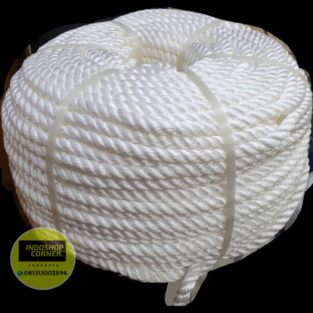 Jual Tali tiang bendera tambang nilon nylon 8 mili original , halus dan ...