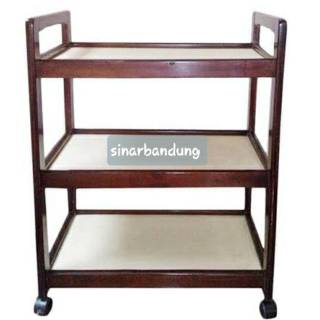 Jual MEJA DORONG KAYU RAK DORONG KAYU | Shopee Indonesia