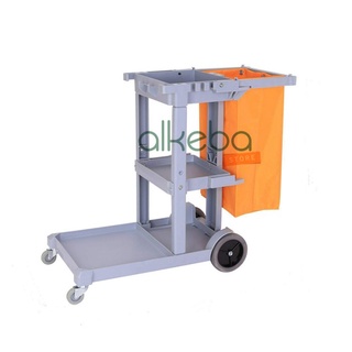 Jual Janitor Cart With Cover - troli housekeeping cleaning service ...