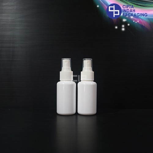 Jual Botol Spray 60ml Tubular Putih - Tutup Putih | Shopee Indonesia