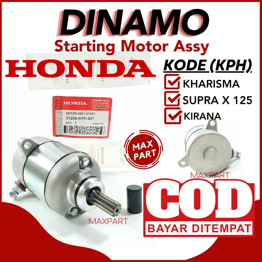 Jual DINAMO STARTER KPH STARTING MOTOR ASSY STATER START HONDA KHARISMA ...