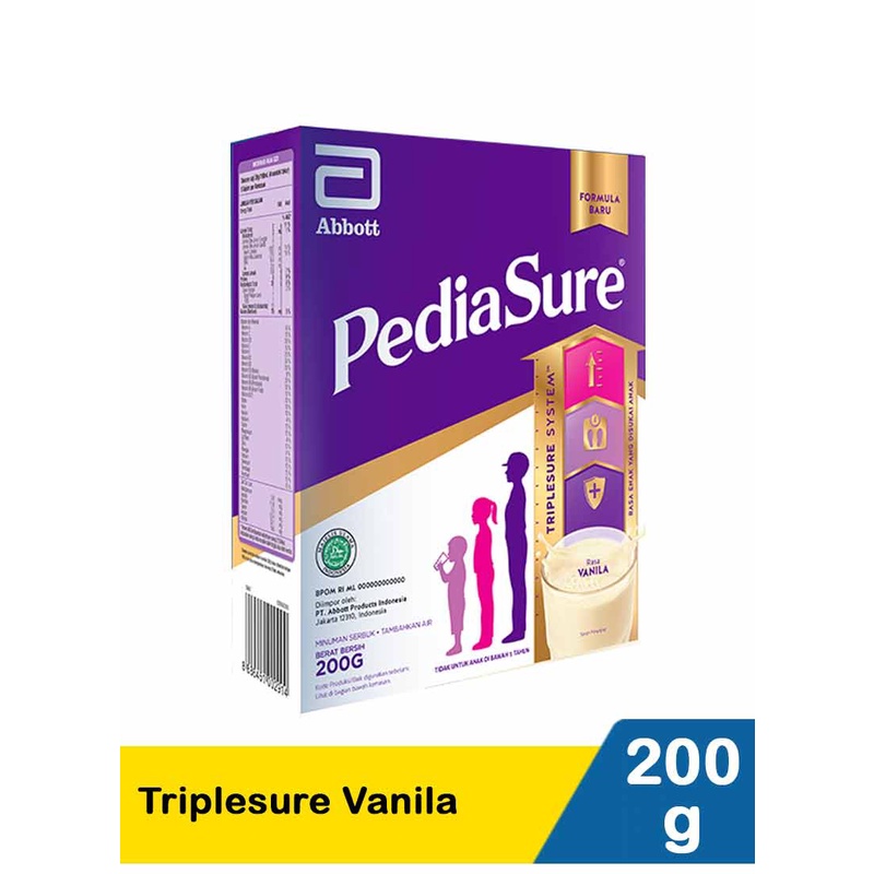 Jual Pediasure Triplesure 200 gr kemasan box rasa madu & vanila | Shopee Indonesia