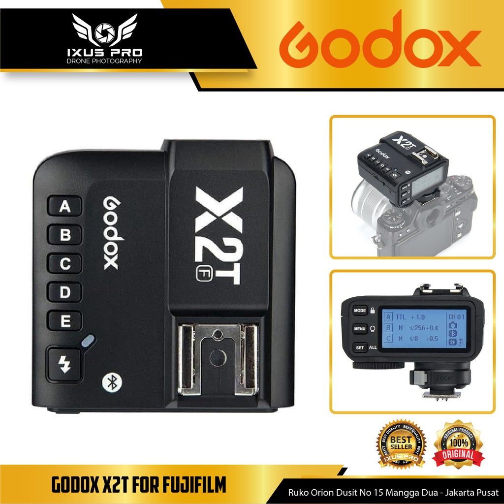 Jual Godox X2T For Fujifilm TTL HSS Wireless Flash Trigger Transmitter ...