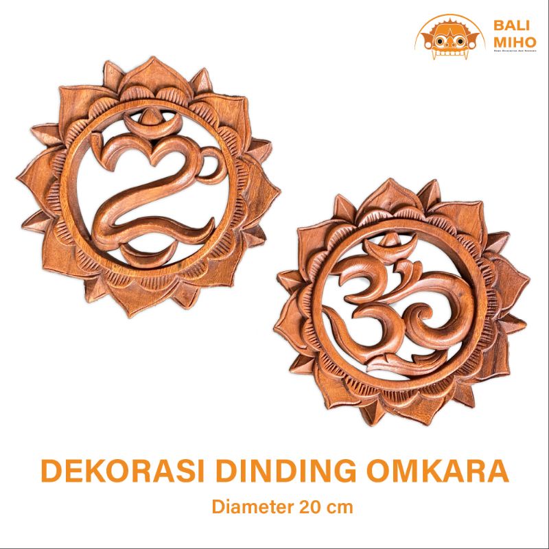 Jual Dekorasi Dinding Omkara dan Omkara Padma 20 cm - Omkara Kayu ...