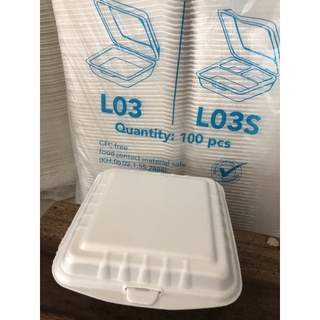 Jual STYROFOAM LUX03S / styrofoam sekat untuk nasi mie, dll | Shopee ...