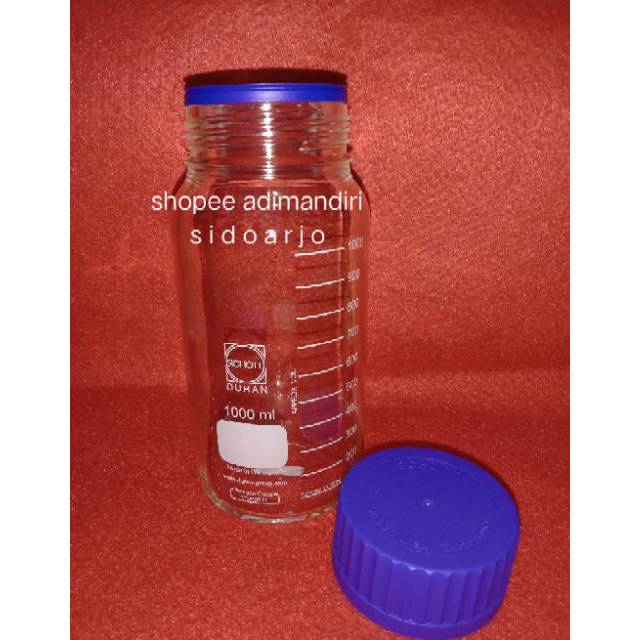 Jual DURAN Botol sampel 1000ml Mulut Lebar/Botol lab mulut lebar ...