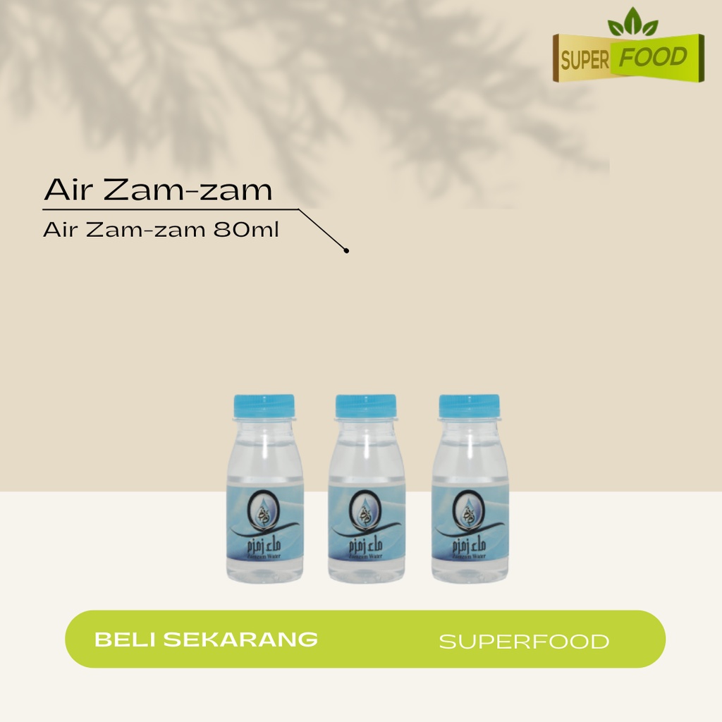 Jual Air Zam Zam 80ml Kemasan Botol | Shopee Indonesia