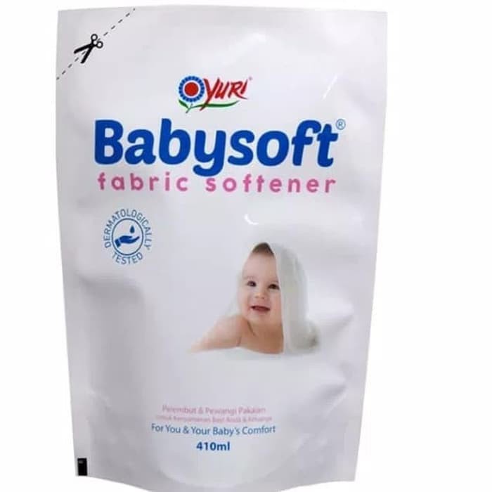 Jual YURI Babysoft Fabric Softener 410 ml REFILL baby soft BABY MPASI | Shopee Indonesia