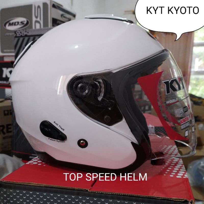 Jual Helm kyt KYOTO Putih | Shopee Indonesia