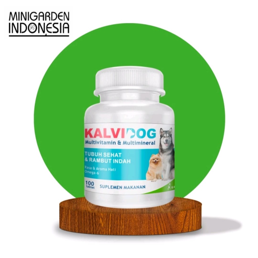 Jual KALVIDOG 30 TABLET vitamin bulu anjing multimineral suplemen ...