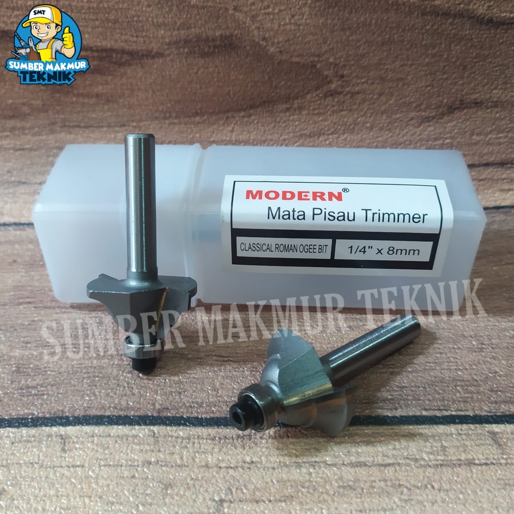 Jual Mata Profil Kayu Classical Clasical Roman Ogee Oge Bit Router 1/4 X 5/16 inch ( 8 mili ...