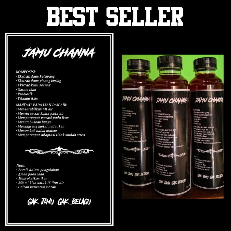 Jual EKSTRAK DAUN KETAPANG JAMU CHANNA OBAT IKAN HIAS/EKSTRAK KETAPANG ...