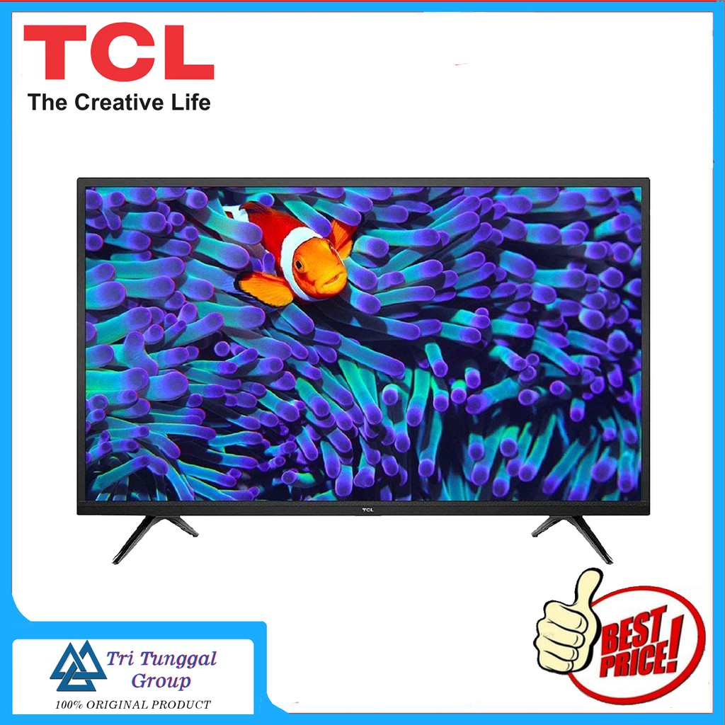 (GARANSI RESMI) LED TV 24INCH TCL 24D3000 / 24D 3000 HD TV [24 inch ...